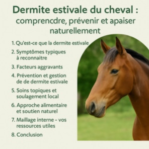Dermite estivale cheval ? prévention, soulagement & solutions naturelles